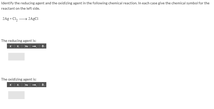 Solved Identify the reducing agent and the oxidizing agent | Chegg.com