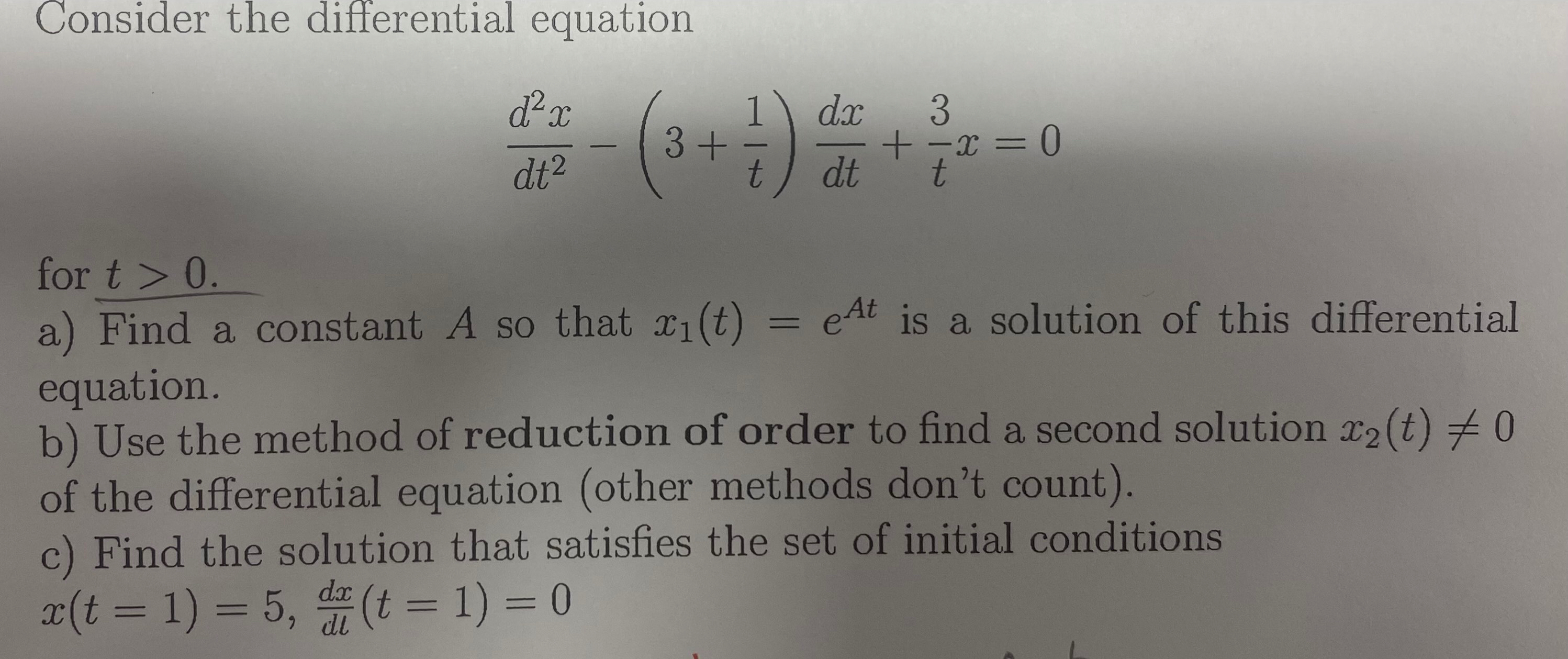 Solved Consider the differential | Chegg.com