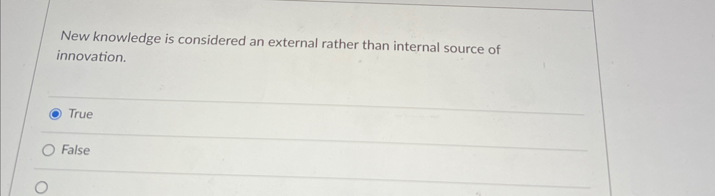 Solved New knowledge is considered an external rather than | Chegg.com