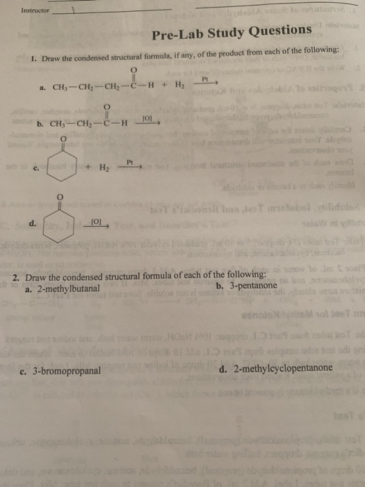 Solved Instructor Pre-Lab Study Questions 1. Draw the | Chegg.com Solved Instructor Pre-Lab Study Questions 1. Draw the | Chegg.com