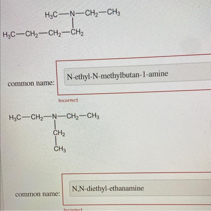 Solved common name: | Chegg.com