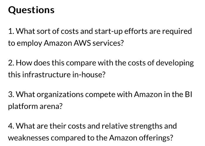 Solved Amazon’s core business of selling goods online | Chegg.com