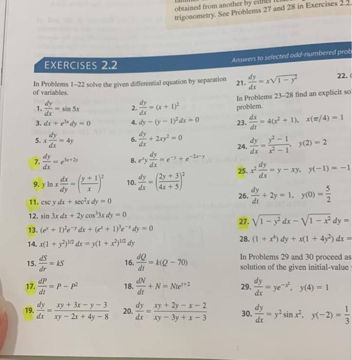 Solved obtained from another by elthe 27 and 28 in Exercises | Chegg.com