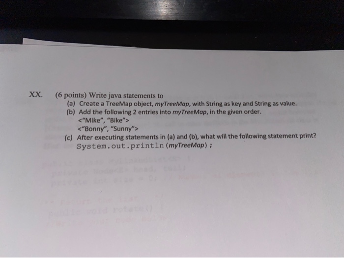 Solved Xx 6 Points Write Java Statements To A Create A 