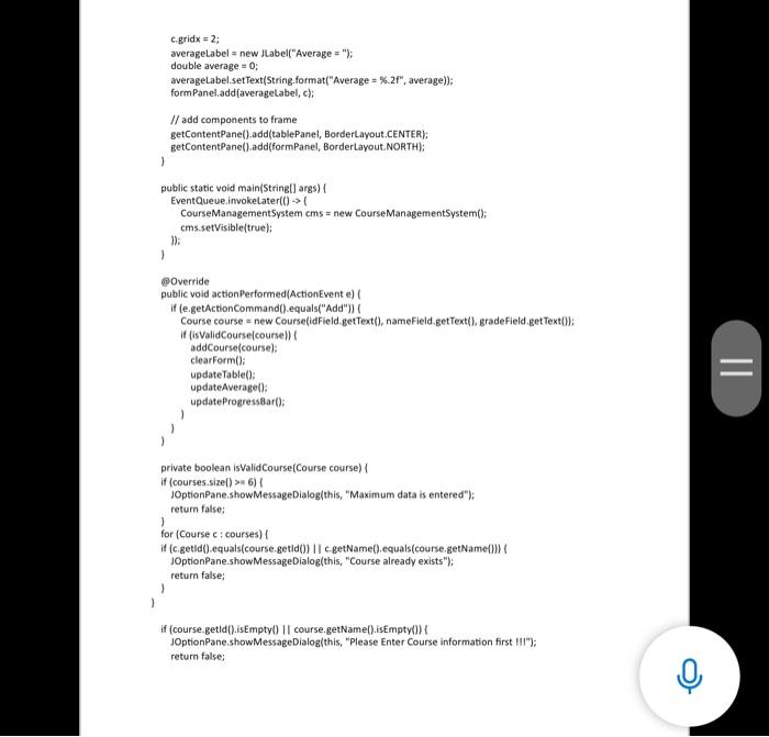 Solved plz give me another code give me the same run wen i | Chegg.com