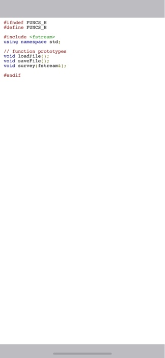 Solved #include "funcs.h" #include using namespace std; int | Chegg.com