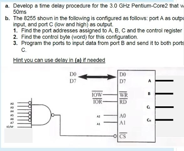 Solved a. ﻿Develop a time delay procedure for the 3.0GHz | Chegg.com