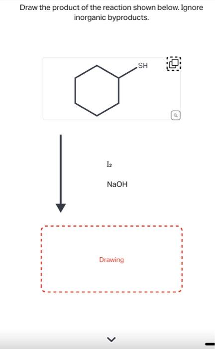 Solved Dri nic Draw the product of the reaction shown | Chegg.com