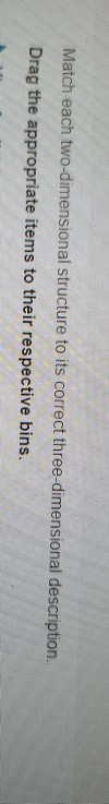 Solved Match each two-dimensional structure to its correct | Chegg.com