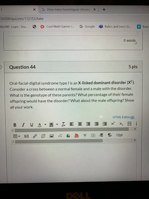 Solved x G How many homologous chromo x + | Chegg.com
