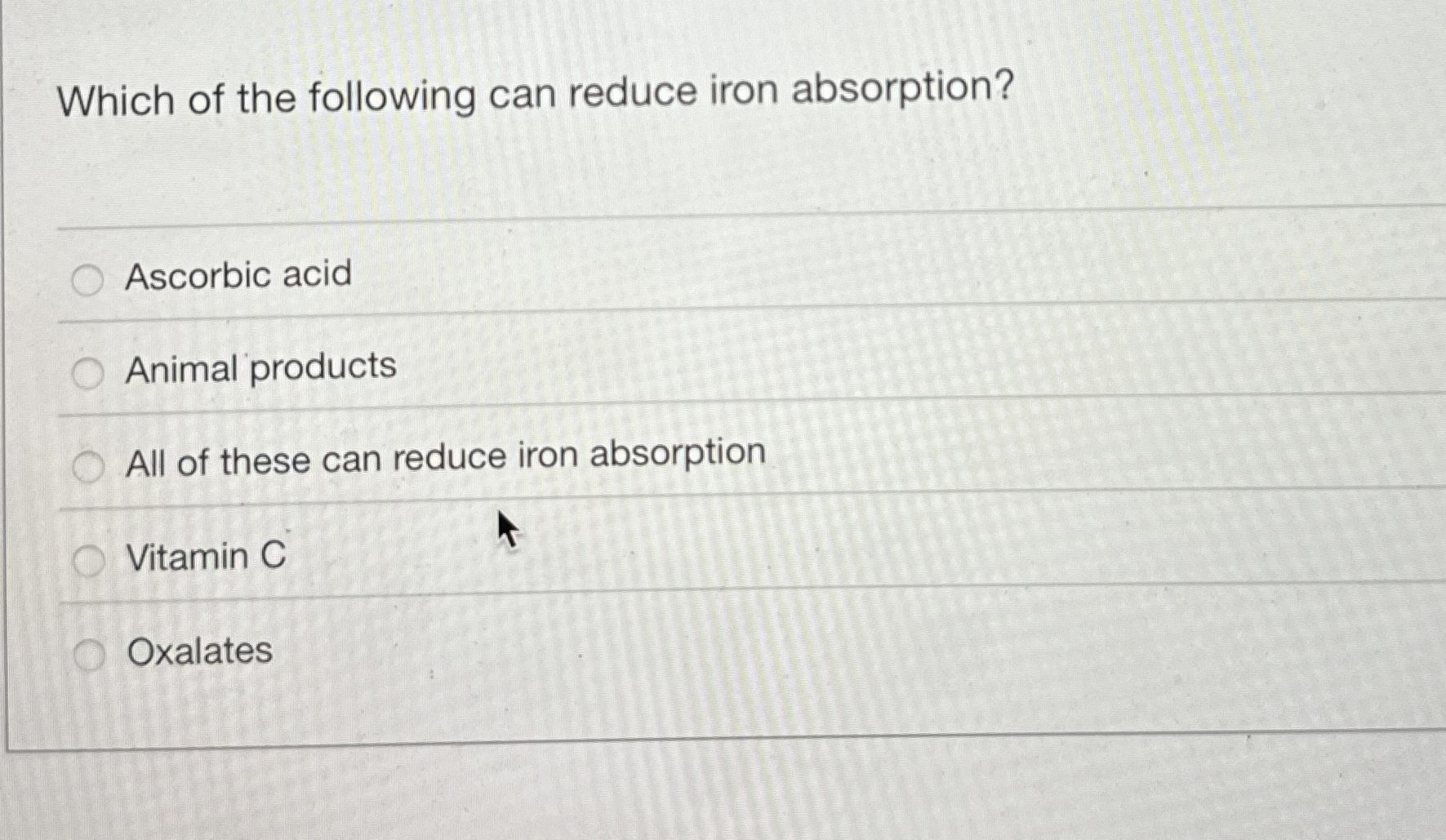 Solved Which of the following can reduce iron | Chegg.com