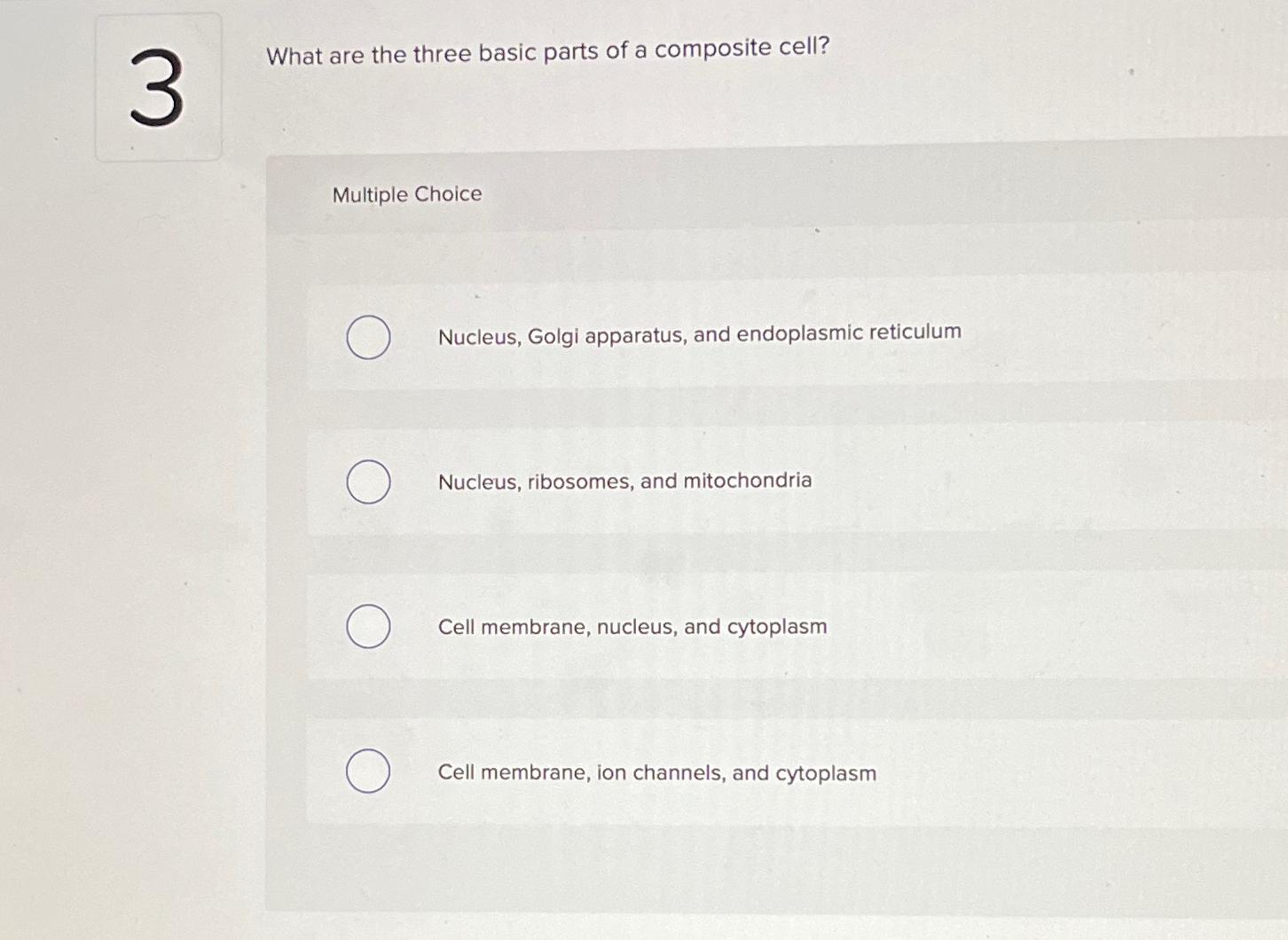 Solved What are the three basic parts of a composite | Chegg.com