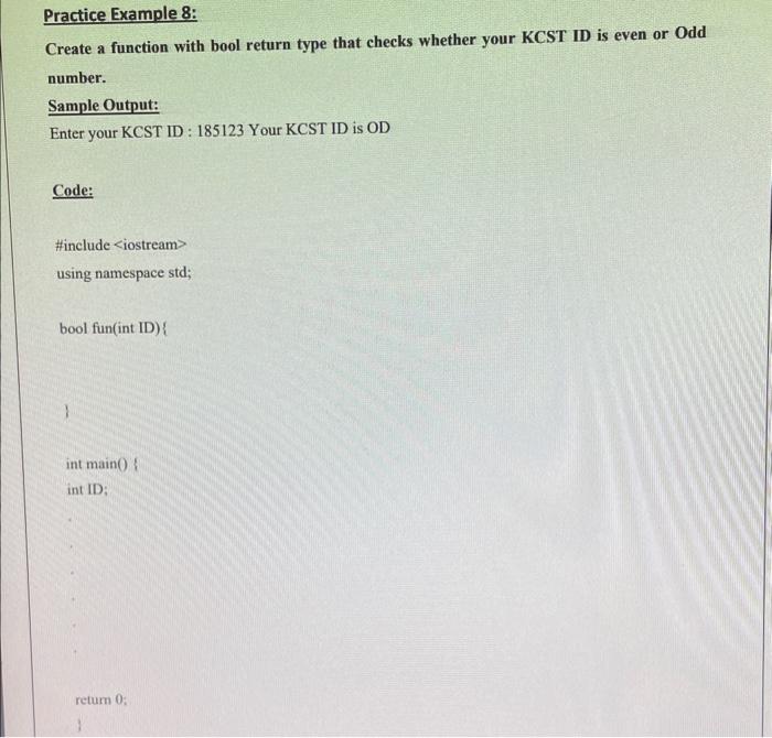 Solved Practice Example 4: Write a program that prompts the | Chegg.com