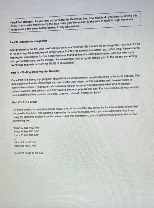 Wook 3 Assignment - Text Processing Overview This | Chegg.com