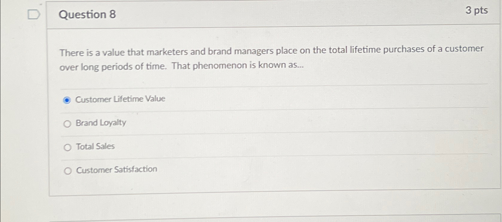 Solved Question 83 ﻿ptsThere is a value that marketers and | Chegg.com