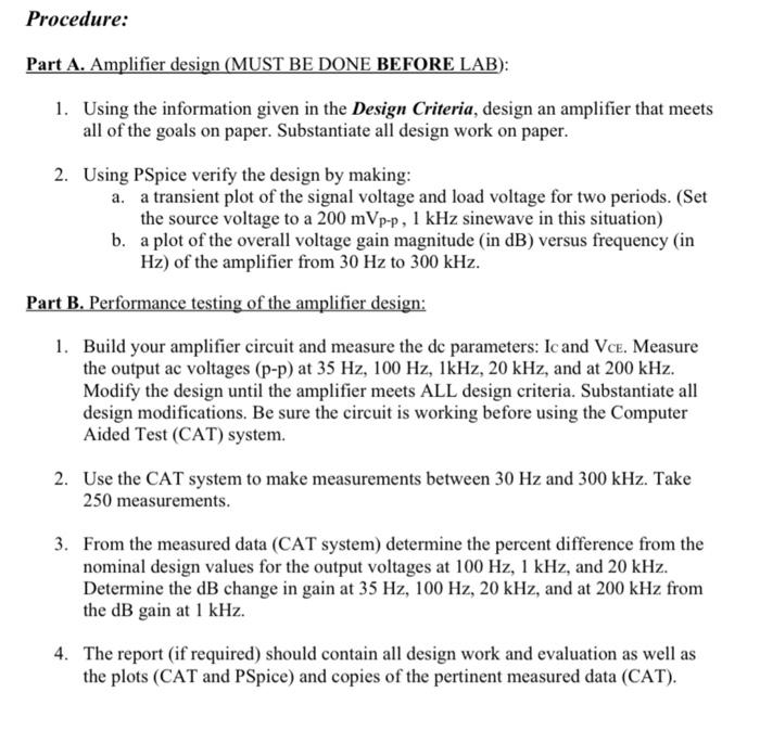 Solved [This laboratory exercise incorporates numerous BJT | Chegg.com