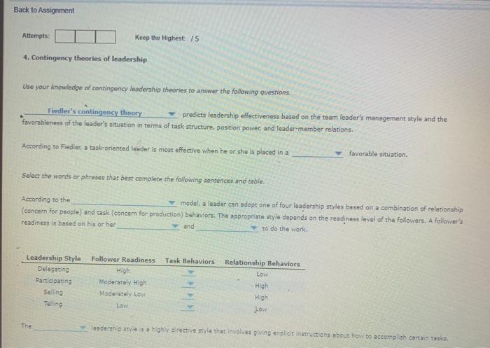 Solved Back to Assignment Attempts: Keep the Highest /5 4. | Chegg.com
