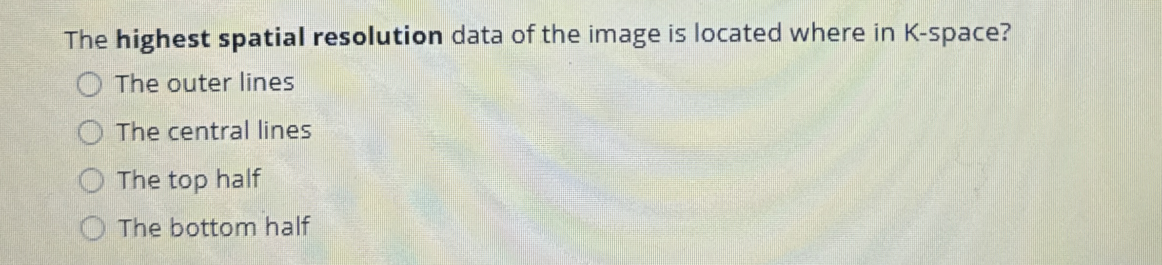 Solved The highest spatial resolution data of the image is | Chegg.com