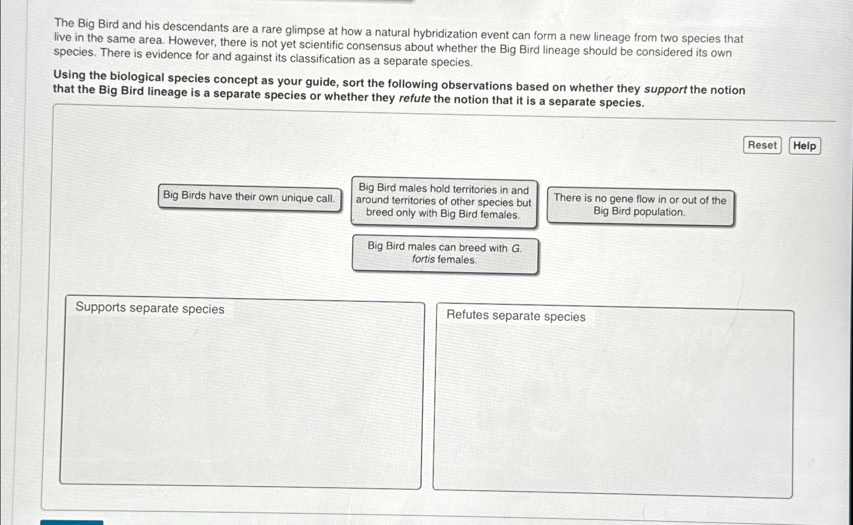 Solved The Big Bird and his descendants are a rare glimpse | Chegg.com