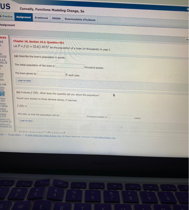 Solved S Connally, Functions Modeling Change, 5e Yactice | Chegg.com