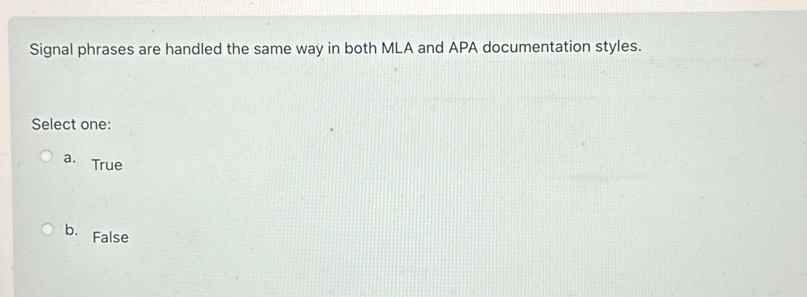 Solved Signal phrases are handled the same way in both MLA | Chegg.com