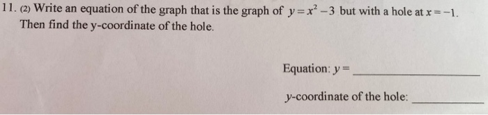 Solved 11. (2) Write an equation of the graph that is the | Chegg.com