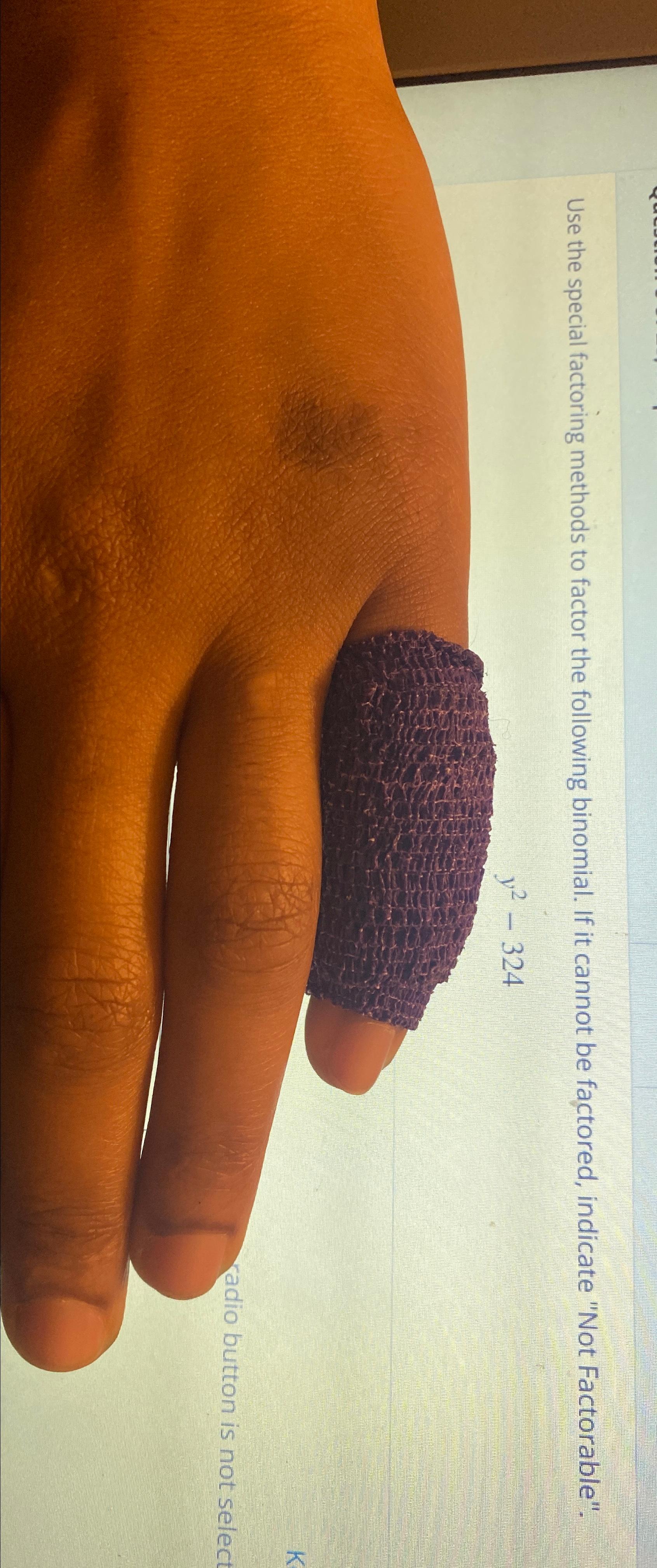 Solved Use the special factoring methods to factor the | Chegg.com