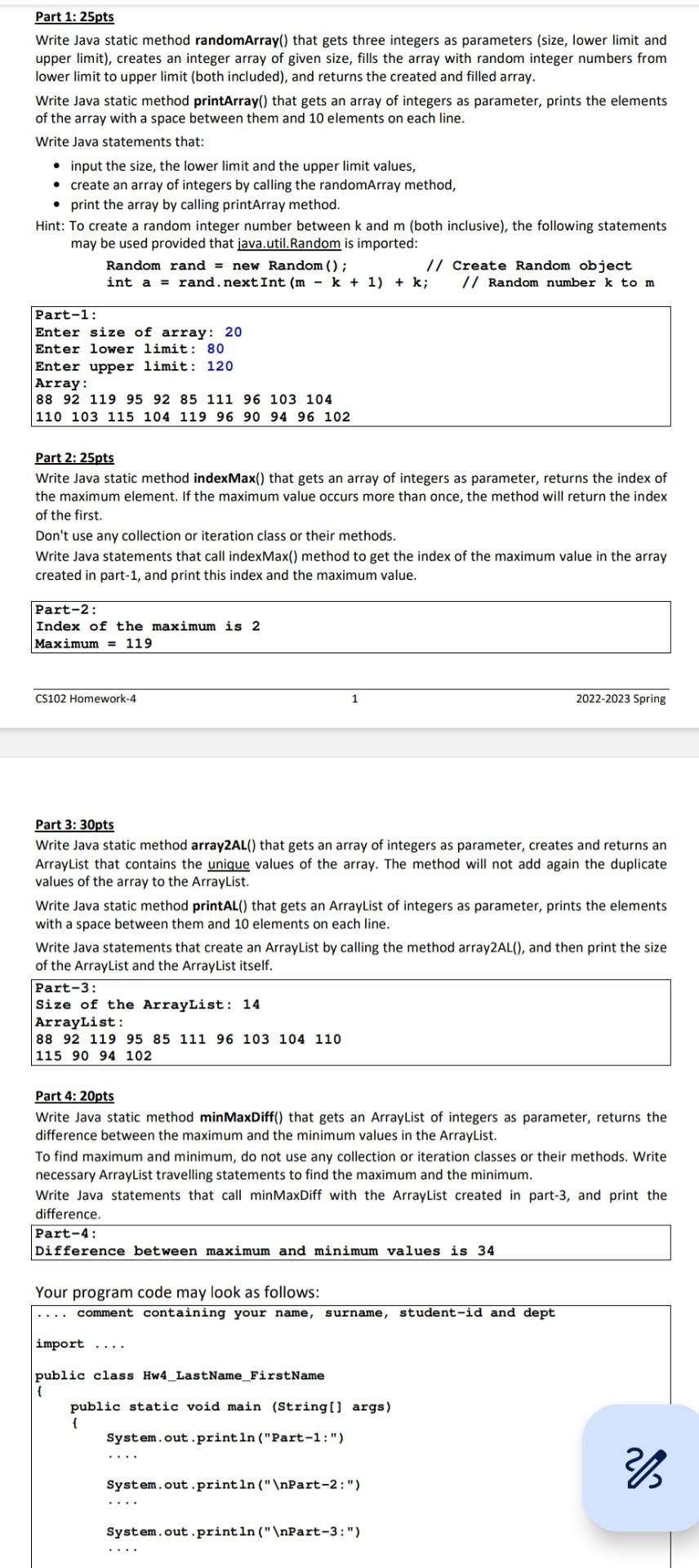 Solved Could you please write it as a single program as | Chegg.com