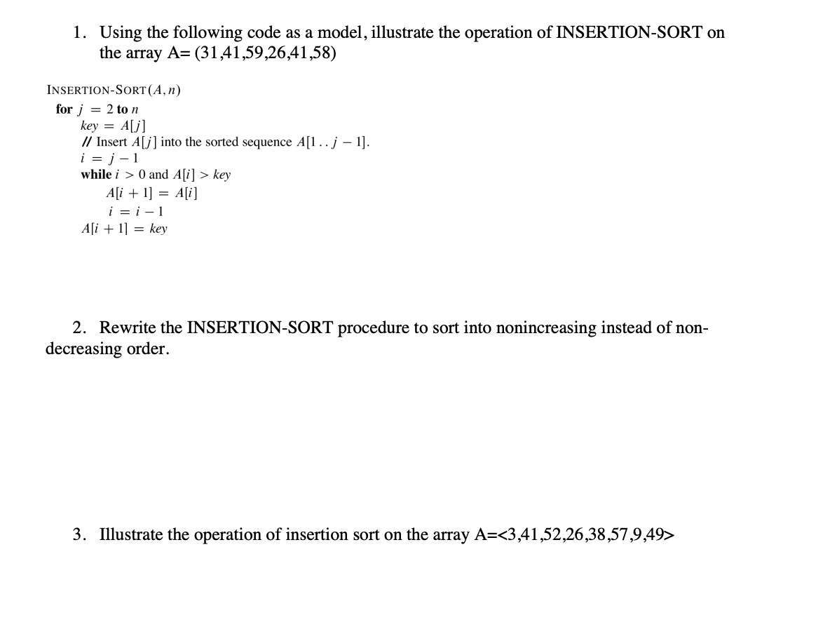 Solved Using the following code as a model, illustrate the | Chegg.com