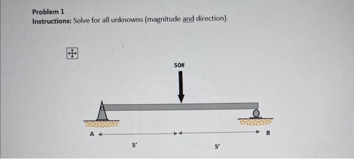 Solved Problem 1 Instructions: Solve for all unknowns | Chegg.com