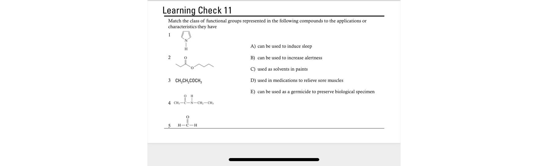 Solved Learning Check 11Match the class of functional groups | Chegg.com