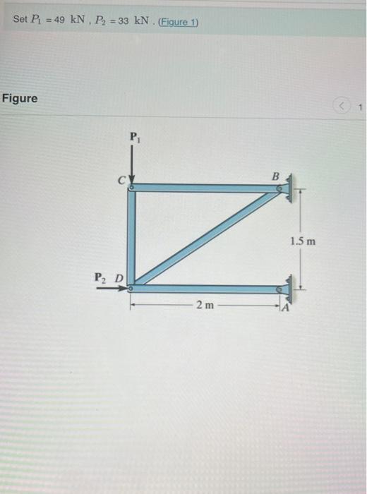 Solved Determine Force In Member Ad Bc Bd Cd And State If