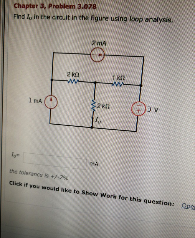Solved Chapter 3, Problem 3.078 Find to in the circuit in | Chegg.com