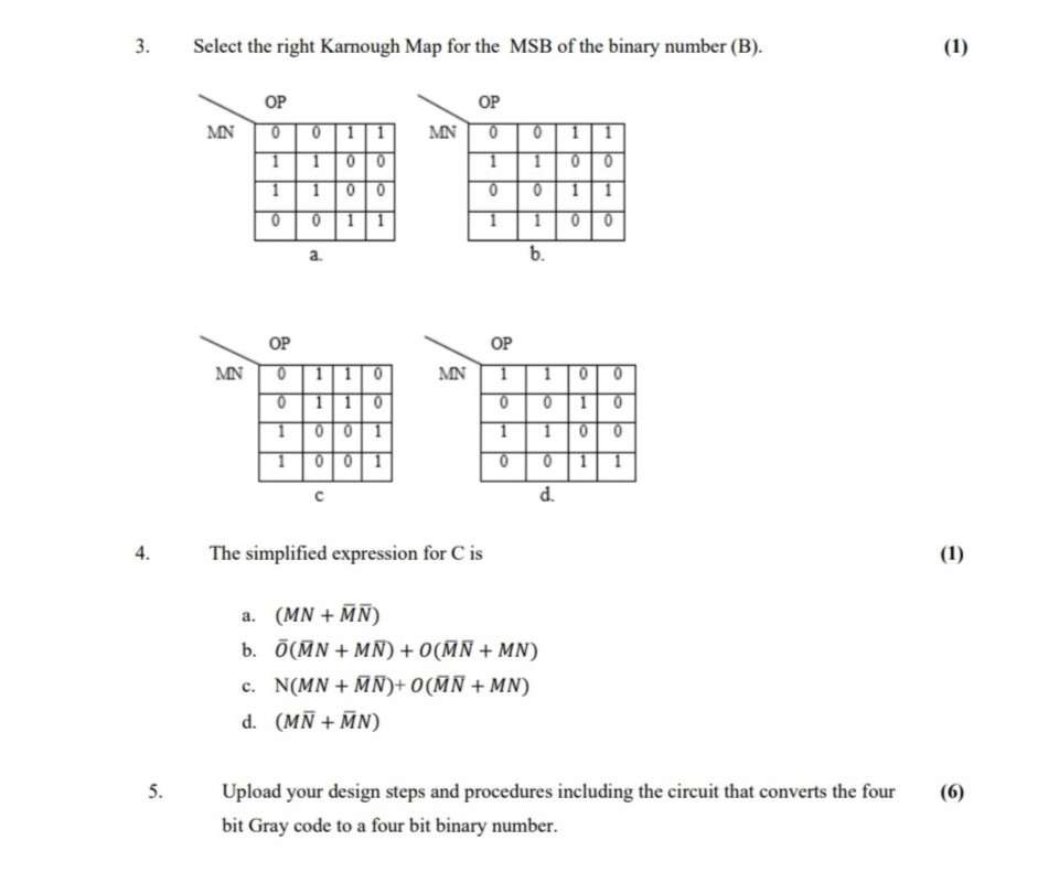 Solved Design A Combinational Circuit That Converts A Four Chegg
