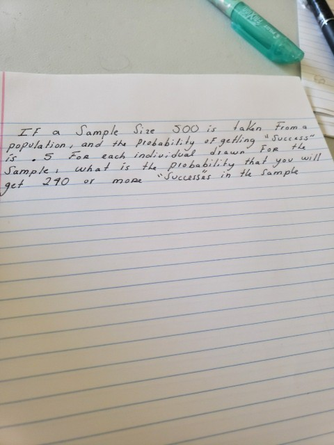 Solved a IF Sample Size SOO is taken from a population, and | Chegg.com