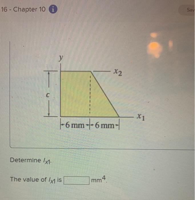 Solved Consider a section given below. Given that c= 15 mm. | Chegg.com