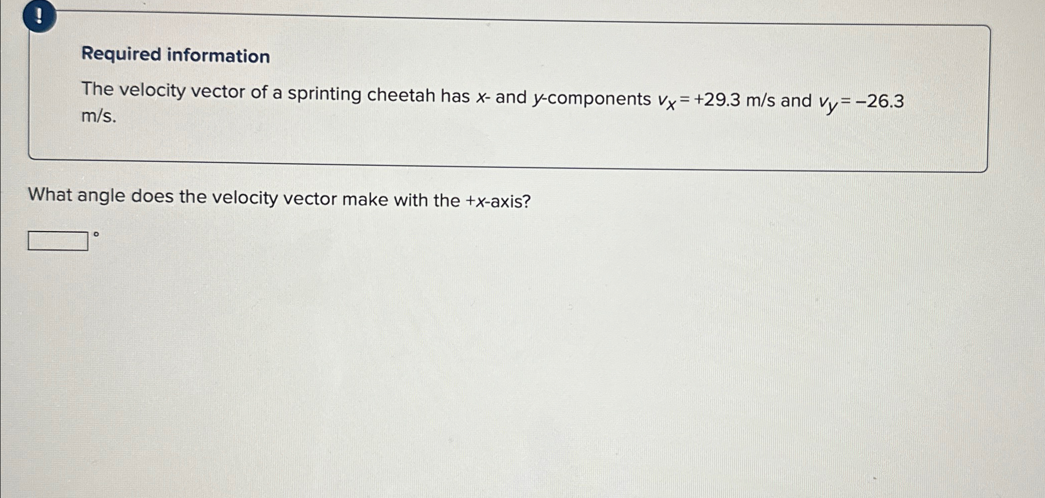 Solved !Required informationThe velocity vector of a | Chegg.com