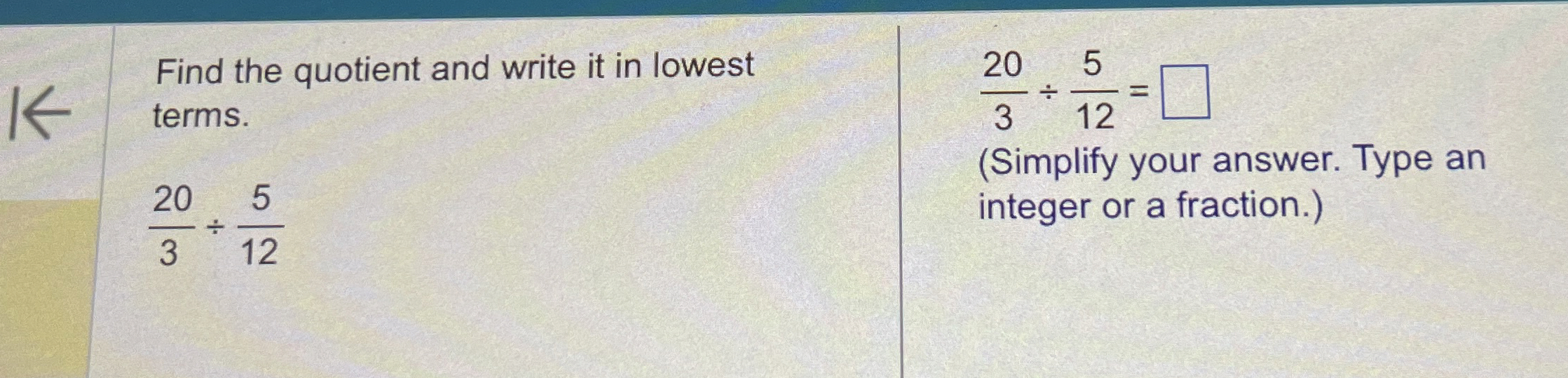 Solved Find the quotient and write it in | Chegg.com