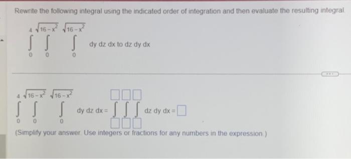 Solved Rewrite the following integral using the indicated | Chegg.com