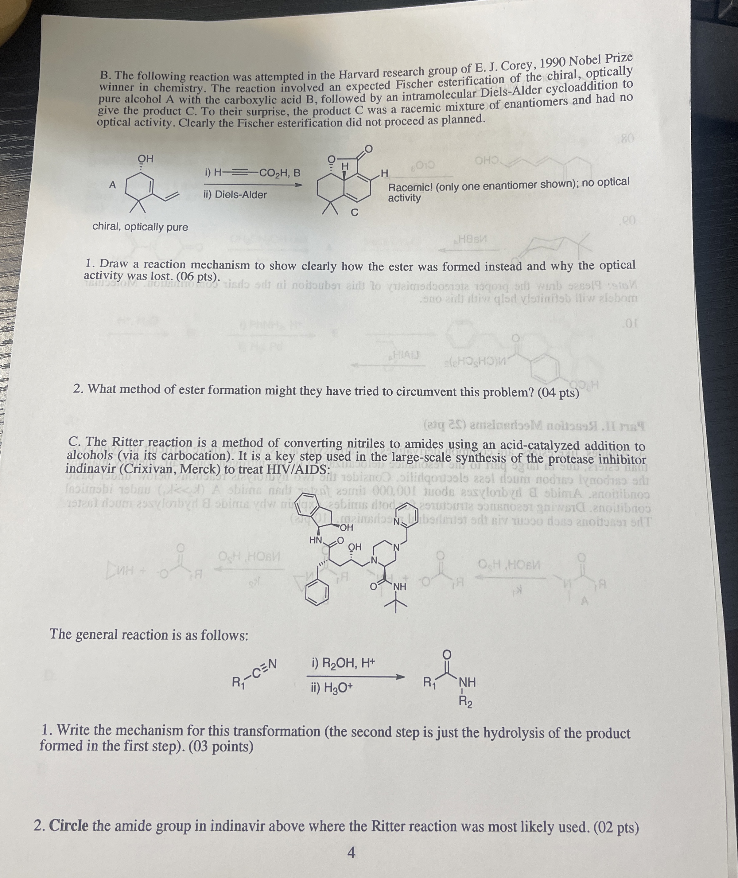 Solved by an EXPERT B. ﻿The following reaction was attempted in the | Chegg.com
