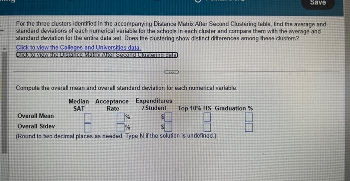 Solved For the three clusters identified in the accompanying | Chegg.com