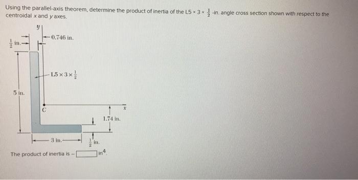 Solved Using the parallel-axis theorem, determine the | Chegg.com