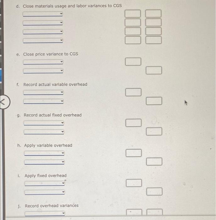 Solved Basic Variance Analysis, Revision of Standards, | Chegg.com