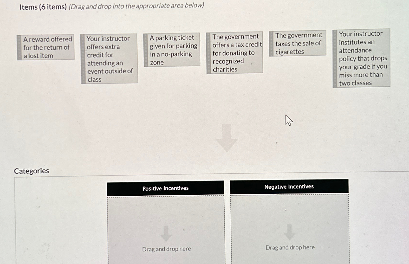 Solved Items ( 6 ﻿items) (Drag and drop into the appropriate | Chegg.com