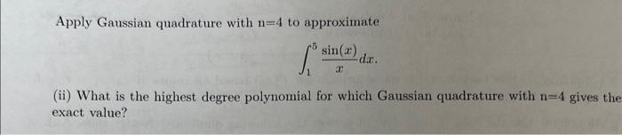 Solved (5 points) (i) The Legendre polynomial of degree four | Chegg.com