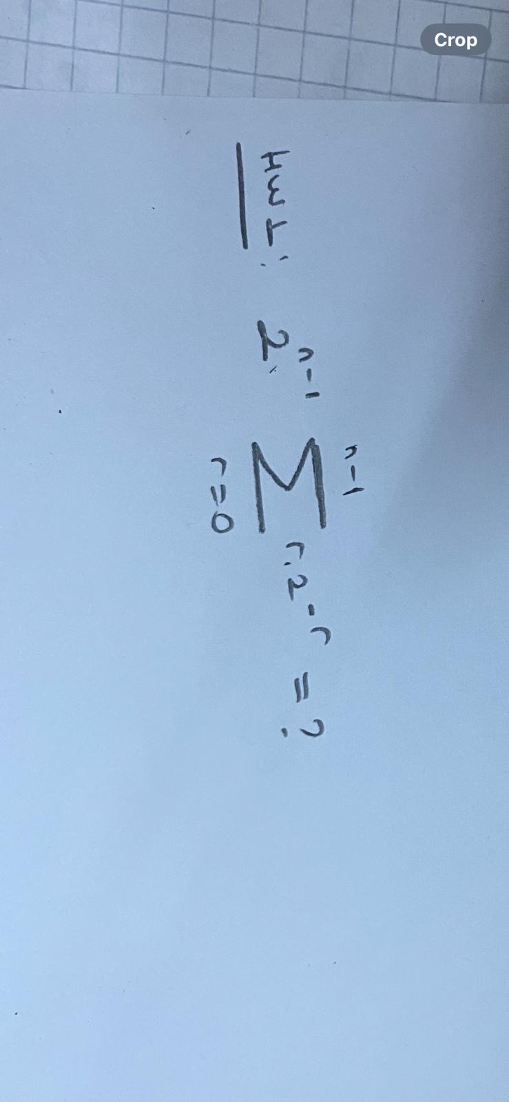 Solved HwL: 2n-1∑r=0n-1r.2-r= ? | Chegg.com