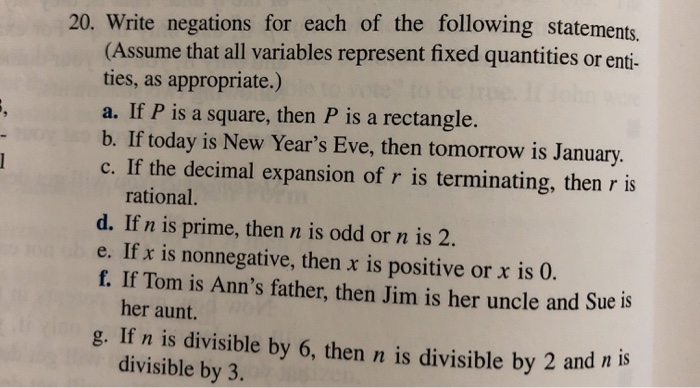Solved 18. Write each of the following three statements in | Chegg.com