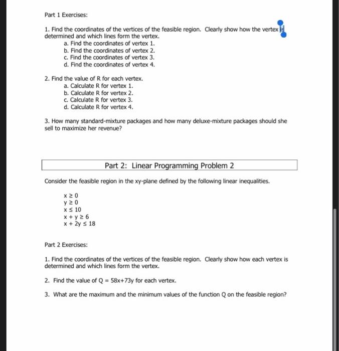 Solved Part 1: Linear Programming Problem 1 A confectioner | Chegg.com