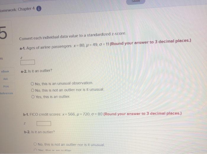 Solved Homework Chapter 4 5. Convert each individual data | Chegg.com