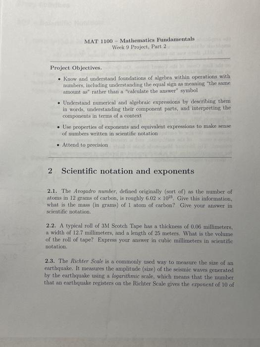Solved Project Objectives. - Understand and apply lines of | Chegg.com